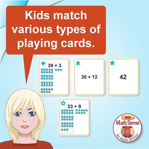BOOM Digital Matching Cards: Adding a 2-Digit and 1-Digit Number | Code ...