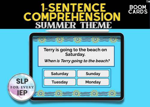 Summer Reading Comprehension Boom with WH Questions-Boom Deck Bundle