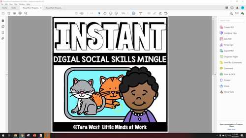 INSTANT Digital Social Skills Mingle | DISTANCE LEARNING | by Tara West