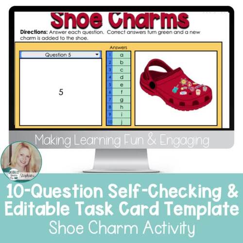 Editable Self-Checking Task Card Template - Digital Resource Vol. 3