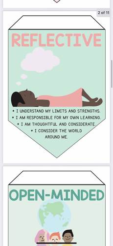 PYP Learner Profile Display Bunting by Inquiry Teaching | TPT