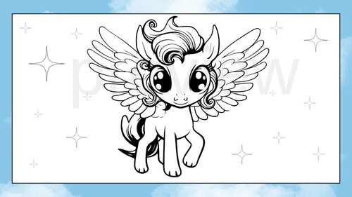 Pony Coloring Adventure A playful coloring book for young pony lovers ...