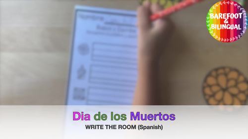 Dia de Los Muertos Write the Room - Spanish - Dia de los muertos activities