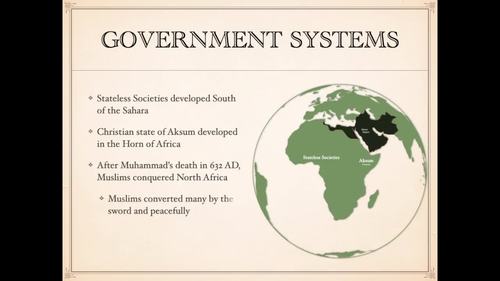 North and West African Civilizations Presentations by The History Innovator