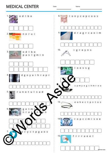 English Vocabulary Worksheets Cards Crossword Word Search Anagram ...