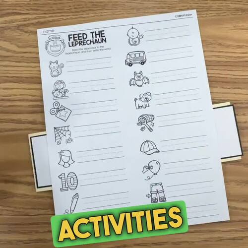 St. Patricks Day No Prep Activities Kindergarten: Crafts, Centers ...