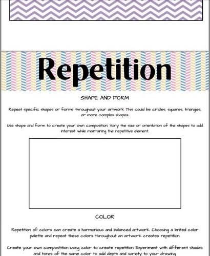 Repetition in Visual Art by Natalie Smith Art | TPT