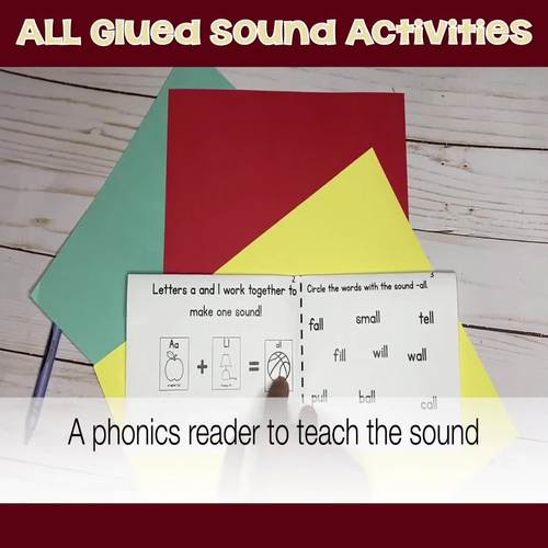 Glued Sound ALL Worksheets by Simply B Teaching | TPT
