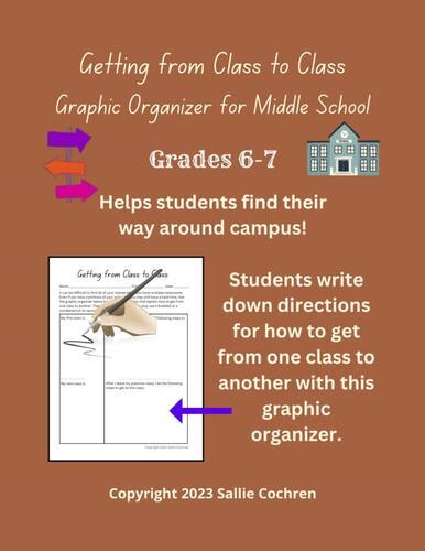 Getting from Class to Class (Back-to-School Graphic Organizer for ...