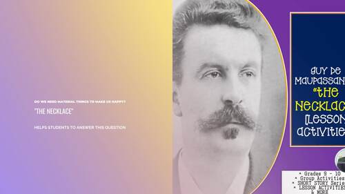 THE NECKLACE [LESSON ACTIVITIES] by The Angry Teacher Store | TPT