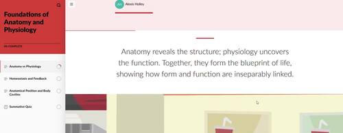 Anatomy Online Module-Foundations of Anatomy and Physiology- HTML