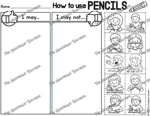 Classroom Supplies Expectations | Back-to-School Rules & Procedures