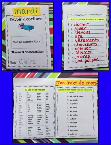 French Writing Prompt Activity - Écrire en Français - Paragraphe de la ...