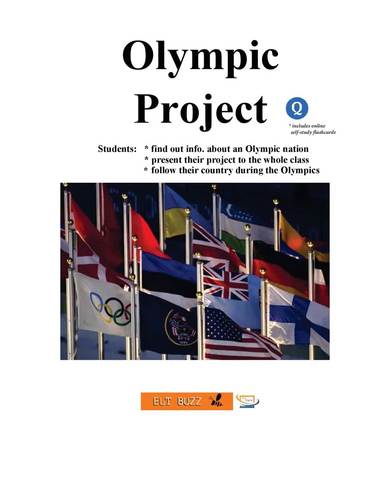 Olympic Project. Countries. Sports. Research. Quiz. Assessment. ESL ...