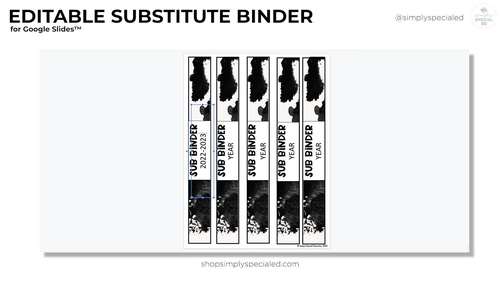 Substitute Binder for Special Education | Sub Binder Print + Digital