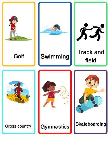 Sports flashcards printable-Sports Vocabulary Flashcards | TPT