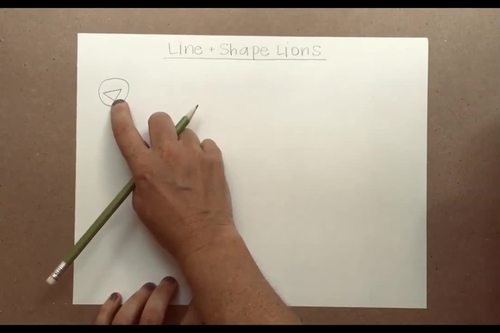 VIDEO LESSON DISTANCE LEARNING- line, shape + pattern art drawing ...