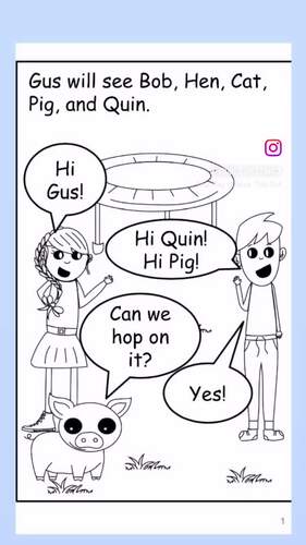 KINDERGARTEN DECODABLE READER- Long Vowels- Hi Gus! - Science of ...