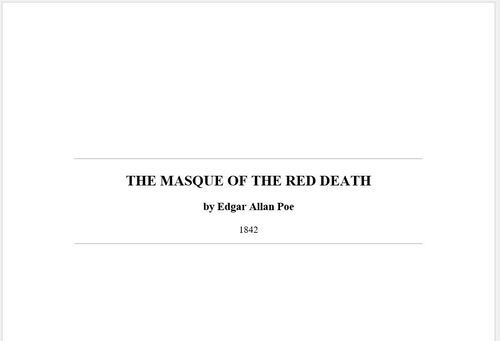 Hi-Lo Poe: RL3.0 Masque of the Red Death (Updated) by Christine Nicholson