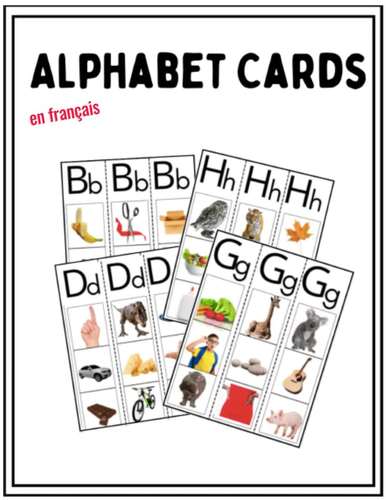 French Alphabet Letter Sound Cards (PreK-1st) by Prop It Up with Mme R