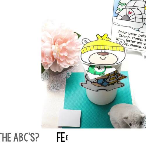 Polar Bear Alphabet Games Arctic Animal ABC Activities Winter Literacy ...