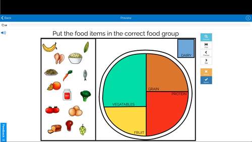 Life Skills Nutrition Special Education Sort by Food Groups Boom Cards™