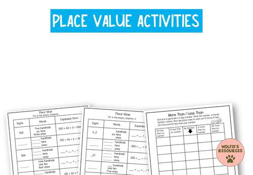 Place Value Activities Games Puzzle | Base 10 | Second Grade | TPT