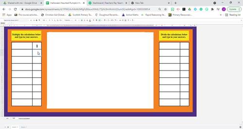 Halloween Scene Pixel Art Template BUNDLE by PAME Resources | TpT