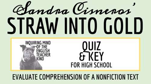 "Straw into Gold: The Metamorphosis of the Everyday" by Sandra Cisneros ...