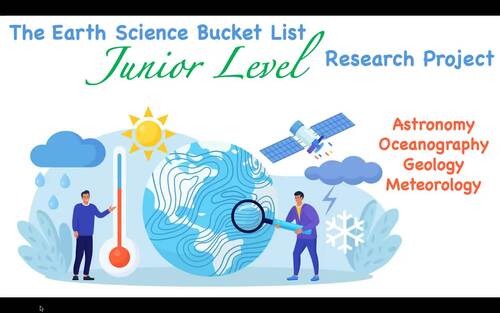 Earth Science- End of the Year Activity- Junior Level by Midnight Star