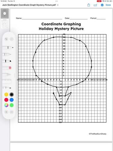 Halloween/Christmas Coordinate Graph Mystery Picture Activity | TPT