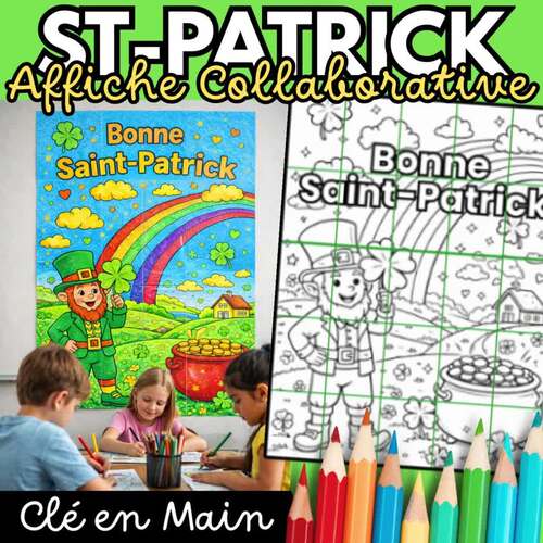 St. Patrick’s Day | Affiche collaborative Saint-Patrick Colorier ...