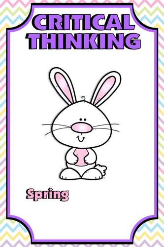 VOCABULARY FRACTIONS CRITICAL THINKING TASK CARDS Spring Edition Activities