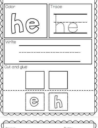 Fundations Kindergarten UNIT 4 Trick Word Activity Pages | Sight Word | SoR