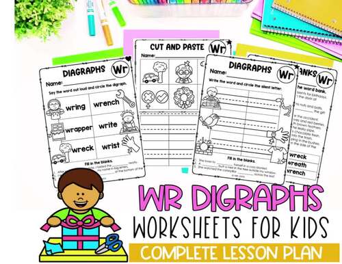 Wr Digraph Worksheet | Digraphs | Phonics Centers | Wr Gn Kn Words