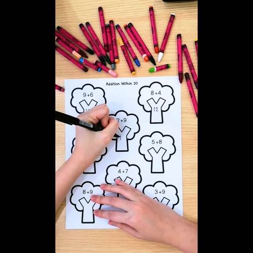 Earth Day Math Addition Craft | Spring Math Activity | April Bulletin Board