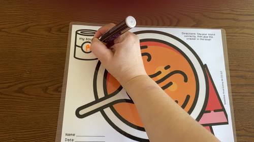 Print-n-Go - Articulation Activity - Soup & Crackers Edition! by SpeechBop