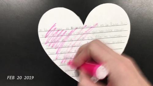 My Future Husband/Wife - Spanish Guided Writing in a Heart - Present or ...