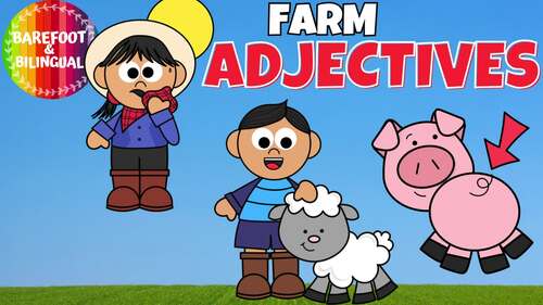 Farm Adjectives Clipart - Grammar Clipart - Farm Images | TPT