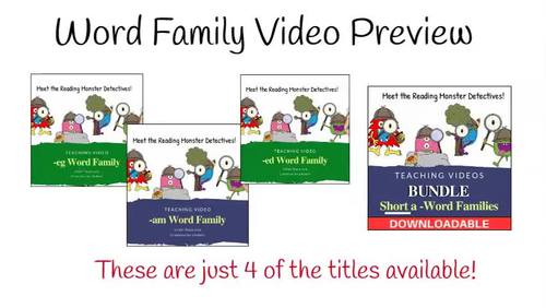 Word Family -ap Teaching Video & Workbook (Monster Detectives) | TpT