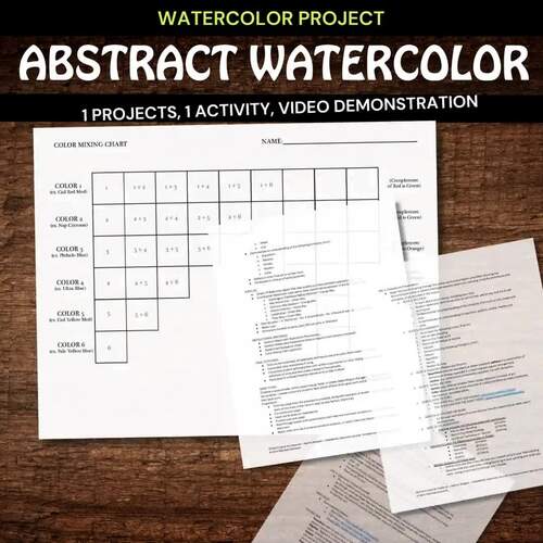 Abstract Watercolor Exploration: Expressive Mark Making: Watercolor ...