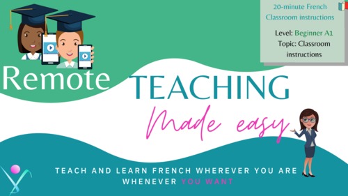 Remote teaching course instructions in French | TPT