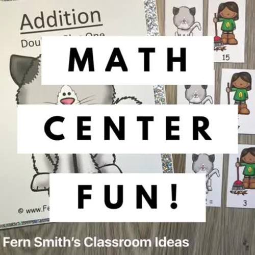Addition Doubles Plus One Centers by Fern Smith's Classroom Ideas
