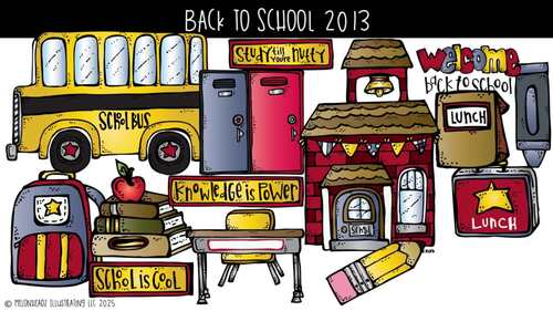 Back to School clip art 2013 Combo Pack by Melonheadz Clipart | TPT