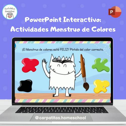 Actividades de El monstruo de colores | PowerPoint basado en el cuento