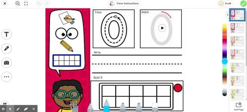 Seesaw™ Number Formation | Digital Learning by Adventures in Kinder and ...