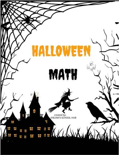 1ST - 2ND GRADE HALLOWEEN MATH WORKSHEETS by Blink's School Hub