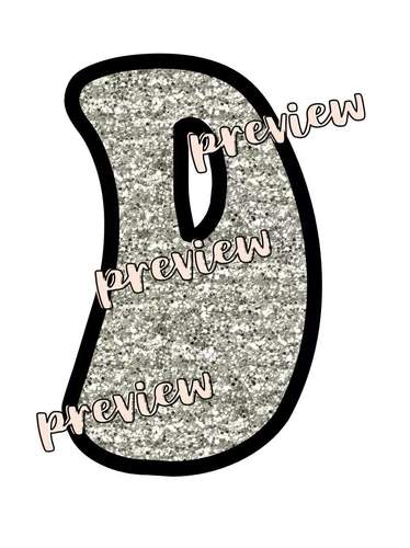 Retro Glitter Bulletin Board Letters and Numbers for Classroom Decor