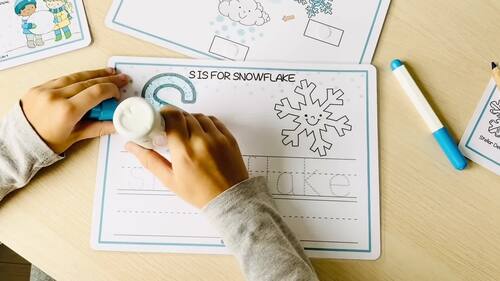 Snow Unit Study Snowflakes Winter Kids Activity Life Cycle of Snow