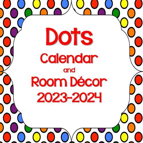 Classroom Décor Bundle Editable Polka Dot Theme 24-25 by Pint Size Learners